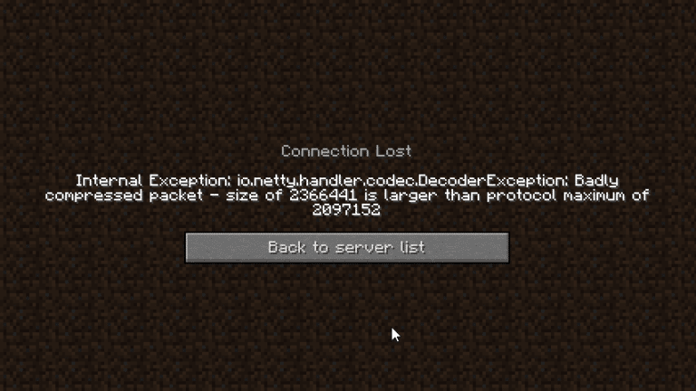 3 Ways To Fix Badly Compressed Packet Error In Minecraft - West Games
