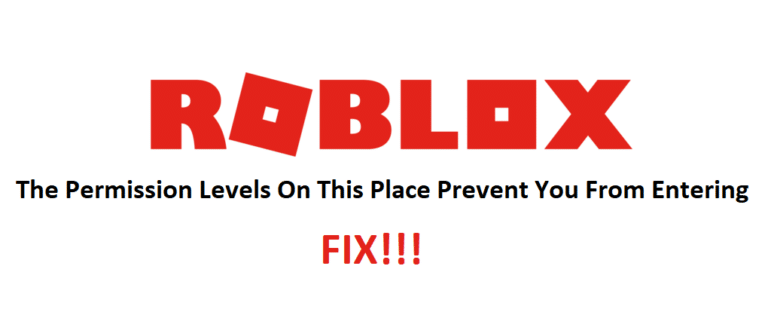 Roblox Error: The Permission Levels on This Place Prevent You from ...
