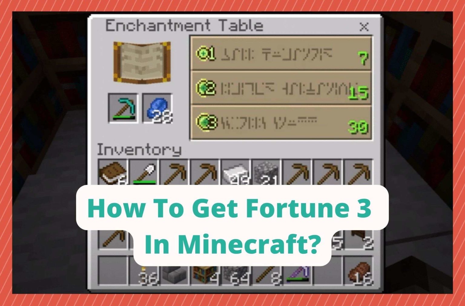 How To Get Fortune 3 In Minecraft? - West Games
